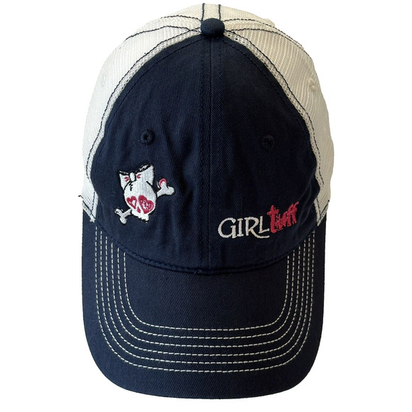 Girl Tuff | Accessories | Girl Tuff Cap Trucker Hat Mesh Back Navy Blue ...